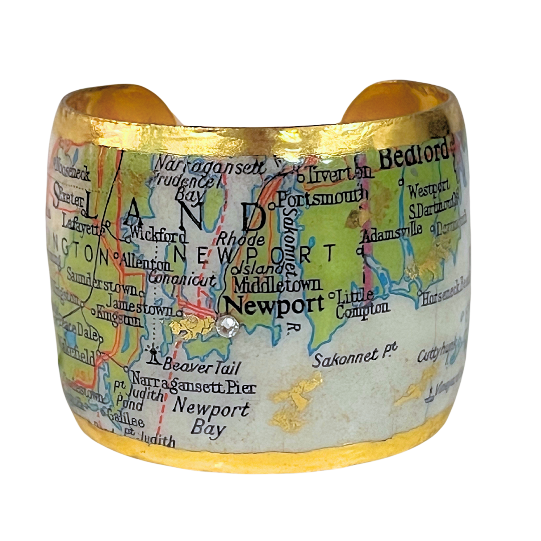 Newport, RI Map Cuff – ÉVOCATEUR